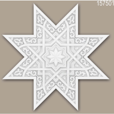 Rosace Profhome 157501 Dalle de plafond Élément décoratif 3d panneau ...