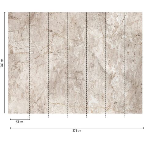Papier peint intissé gaufré à chaud aspect béton mat lavable beige ...