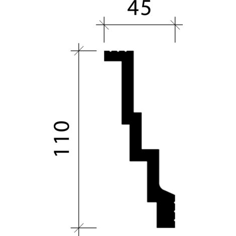Corniche Profhome 650241 Moulure de plafond Moulure en stuc Moulure ...