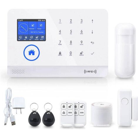 Tuya Kit Sistema di Allarme Video GSM 4G + WiFi Bianco