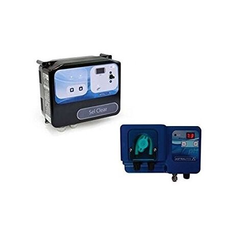 Pack électrolyseur Sel Clear + régulateur Micro pH Astral - Sel Clear 40 - max. 40 m³