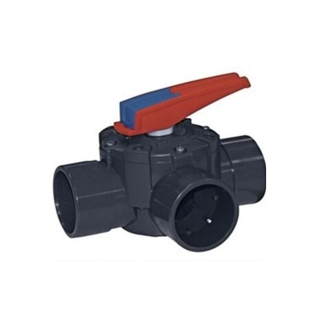 Vanne 3 voies manuelle 50/63 mm