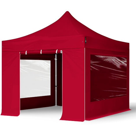 3x3 m Faltpavillon PROFESSIONAL Alu 40mm, Seitenteile mit ...