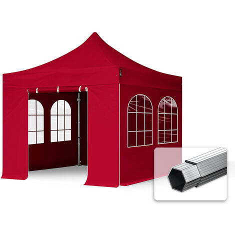 3x3 m Faltpavillon PROFESSIONAL Alu 40mm, Seitenteile mit ...