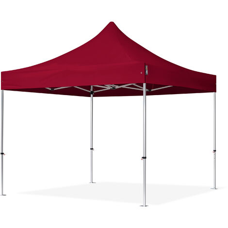 3x3 m Faltpavillon PROFESSIONAL Alu 40mm, rot
