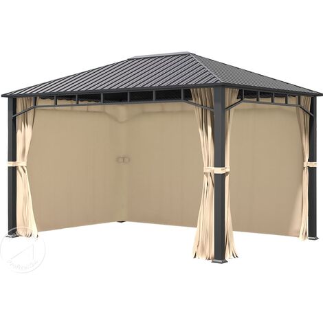 TOOLPORT 4 Seitenteile für Gartenpavillon Sunset Superior 3x4 m ...