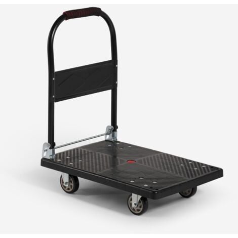 Chariot plateforme pliable transport de colis 200kg 4 roues Kerry