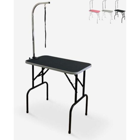 Table de toilettage pliante avec laisse pour chiens et chats Mastiff - Noir