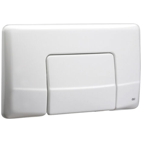 Placca Scarico Singolo Bianco OLI per Cassetta Diamante e Giada