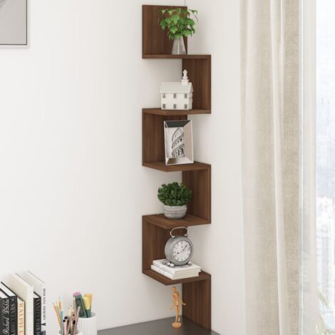 Mensola Design Scandinavo,Scaffale a Muro,Mensola Angolare Rovere ...
