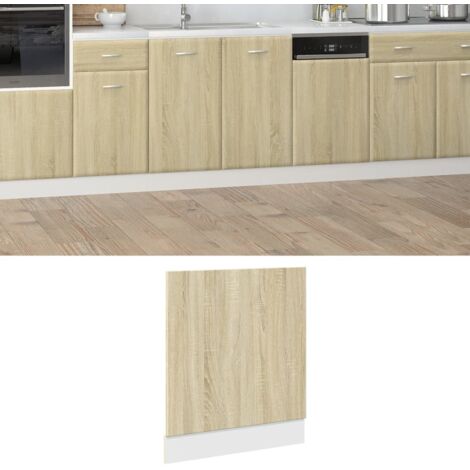 Pannello Lavastoviglie Rovere Sonoma 60x3x67 Legno Multistrato vidaXL878298