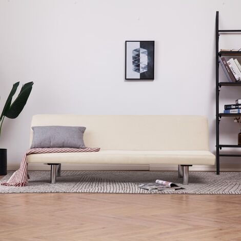 Divano Letto - Divano relax Sofa Crema in Poliestere BV938809 - BonneVie
