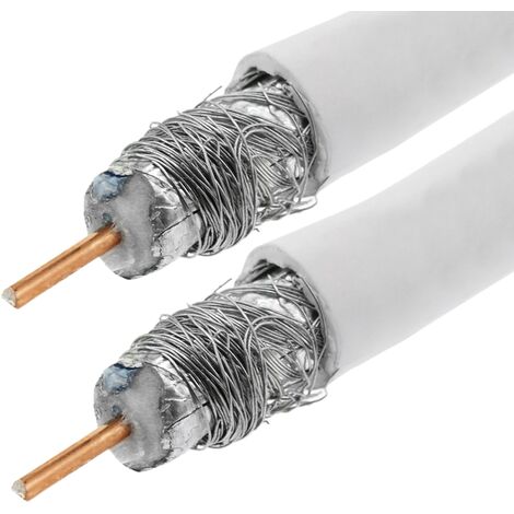 CableMarkt - Avvolgicavo coassiale RG6U per antenna televisiva da 25 m