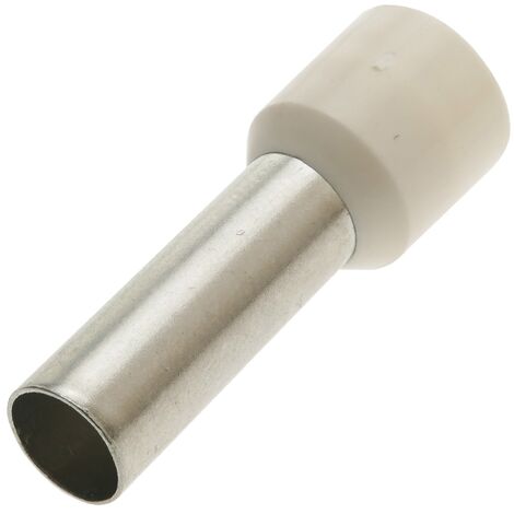 CableMarkt - Ghiera bianca isolata per crimpare 16x18 mm confezione da 100