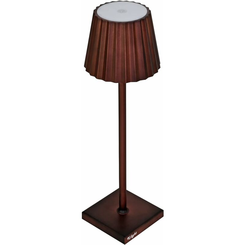 King Home Lampe de table en aluminium K-ligth, lumière blanche chaude ...