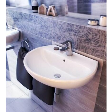 Lavabo facile à nettoyer Kolo Rekord blanc anti calcaire 50x41 cm ...