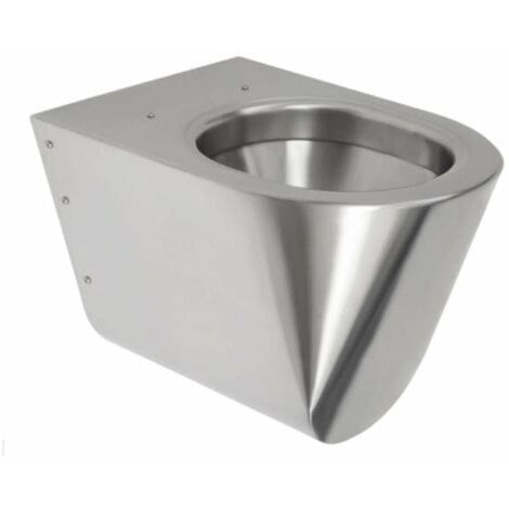 Sanela WC en inox - Cuvette de toilette suspendue, anti-vandalisme ...