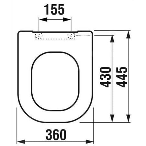 Jika Deep - Abattant WC, Antibak, Slim, Slowclose, blanc H8936113000631