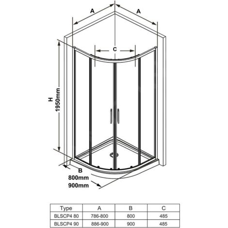 Cabine De Douche 14 De Cercle 90x90