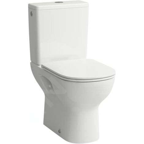Laufen Lua - WC combiné avec siège SoftClose, évacuation par le bas ...