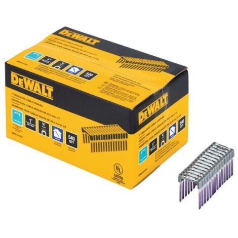 DeWALT Accessoires - Agrafes pour câbles, 25x19 mm, 540 pcs DRS18100