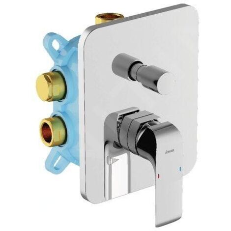 Mitigeur encastré 2 sorties Ravak Flat FL 065.00 chrome à cartouche ...