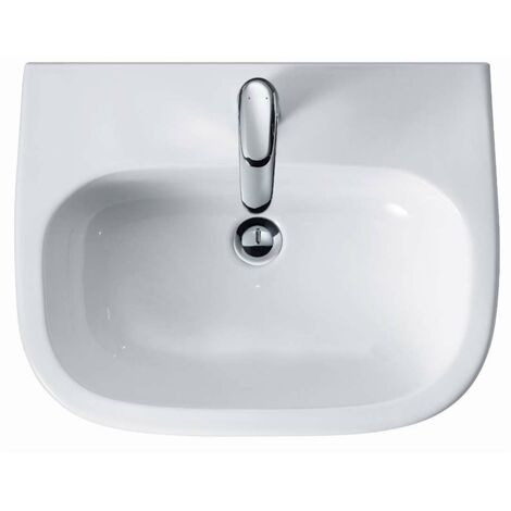 Duravit D-Code - Lavabo 55x43 cm, avec un trou pour robinet, blanc ...