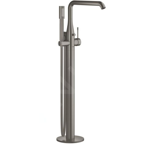 Grohe Essence - Mitigeur de baignoire à monter au sol, graphite foncé ...