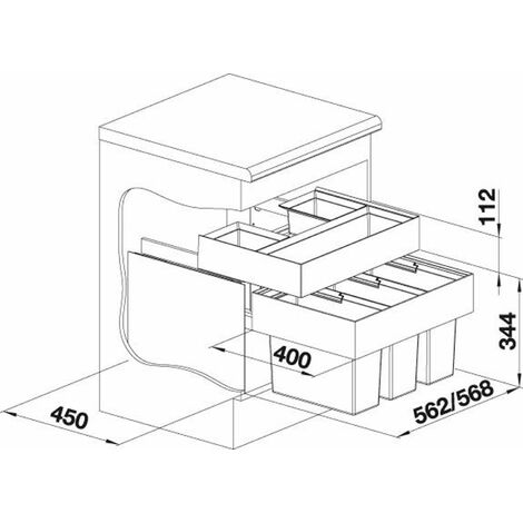Blanco Select - Tiroir supérieur 526212