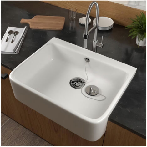 Villeroy & Boch O.novo - Évier en céramique à poser, 60x50 cm, blanc ...