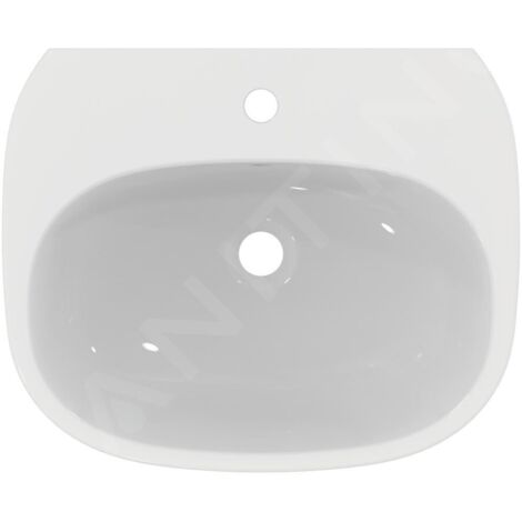 Ideal Standard Tesi - Lavabo 60x48 cm, avec trop-plein, trou pour ...