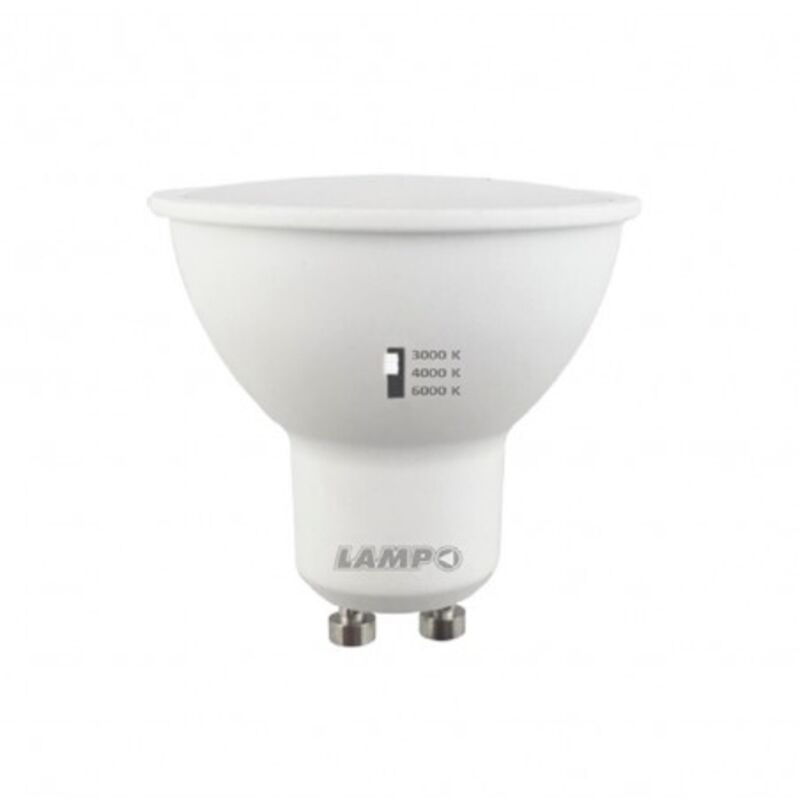 Lampada LED GU10 8W 3/4/6000K Tricolor