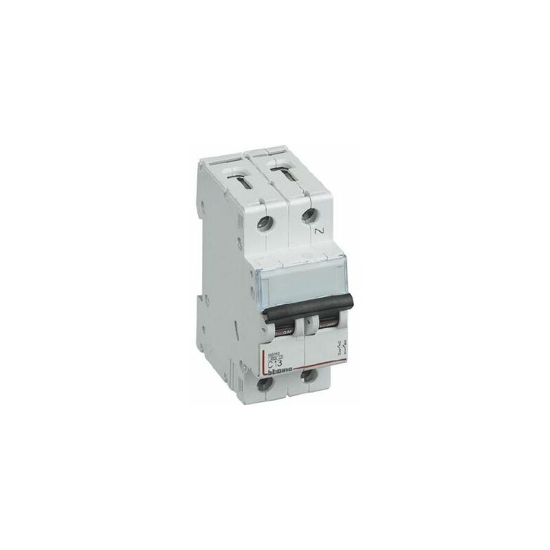 Interruttore Magnetotermico 1P+N curva C 4,5kA 2 moduli DIN 230V In 13A, BTDIN45