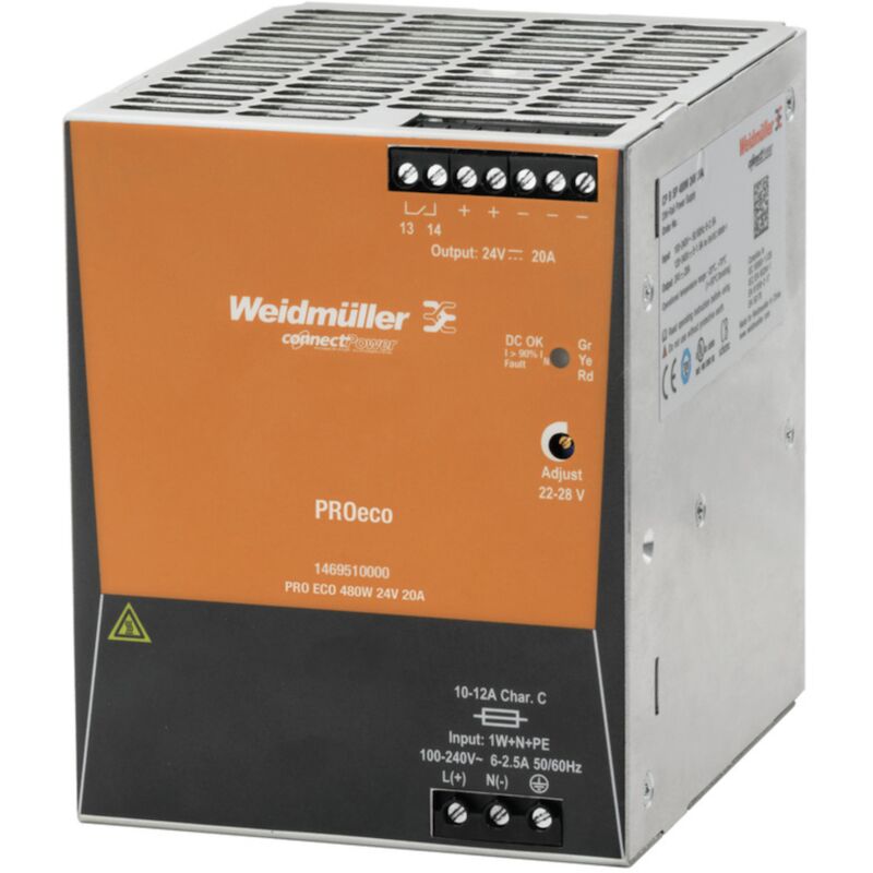 Alimentatore Switching Attacco Din 24V 960W 40A