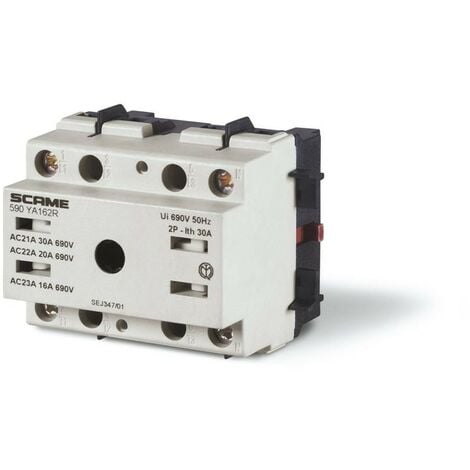 Frutto interruttore 16A 3P retroq SCA590.YA163R per frutti civili Axolute