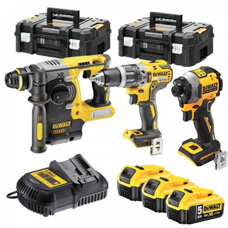 Kit Dewalt 18V Trapano Dcd796 Tassellatore Dch273 Avvitatore Dcf887