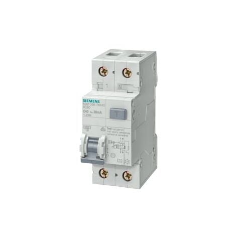 Interruttore Magnetotermico Differenziale, 16A, 6 kA, 1P+N, Tipo AC, 30 mA, Car. C, Un AC 230 V