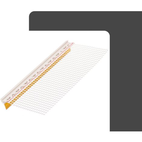 PROTEKTOR 37909 PVC Anputzleiste mit Schutzlippe & Gewebe Stärke 9 mm ...