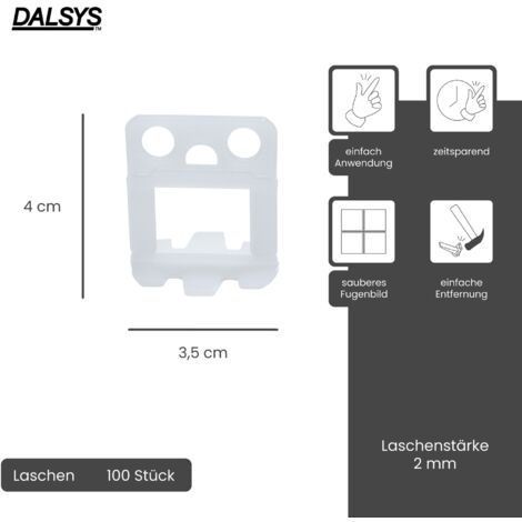 Dalsys Fliesen Nivelliersystem, Verlegehilfe Set, Fliesenleger Werkzeug ...