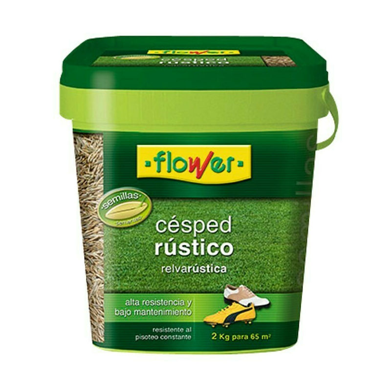 Semillas césped rústico cubo 2Kg flower
