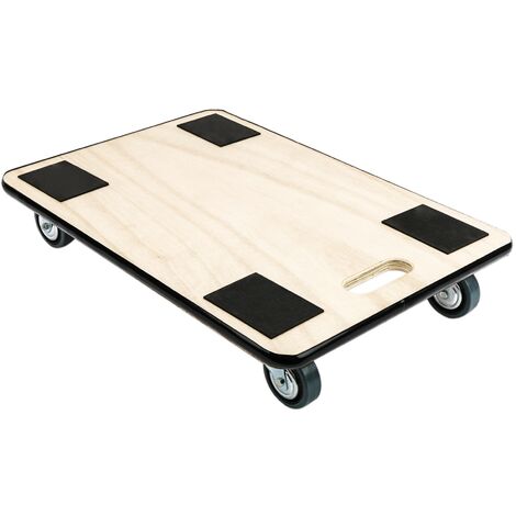 PrixPrime - Holzplattform mit Rädern 60 x 40 cm