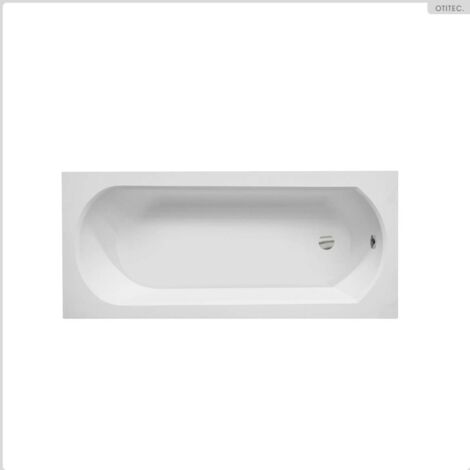 Baignoire rectangulaire - 160 x 75 cm - sans Habillage - avec Pieds ...