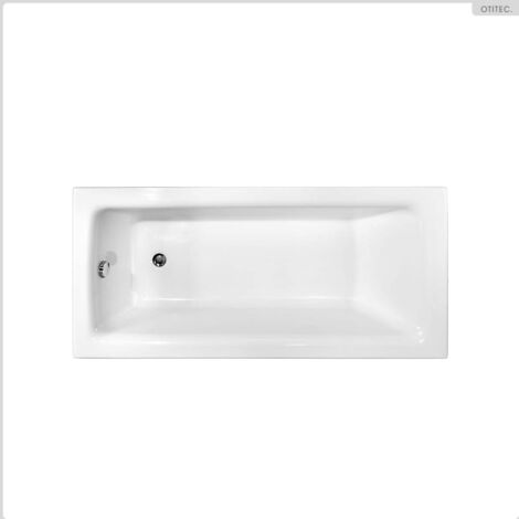 Baignoire rectangulaire - 170 x 75 cm - sans Habillage - avec Pieds ...