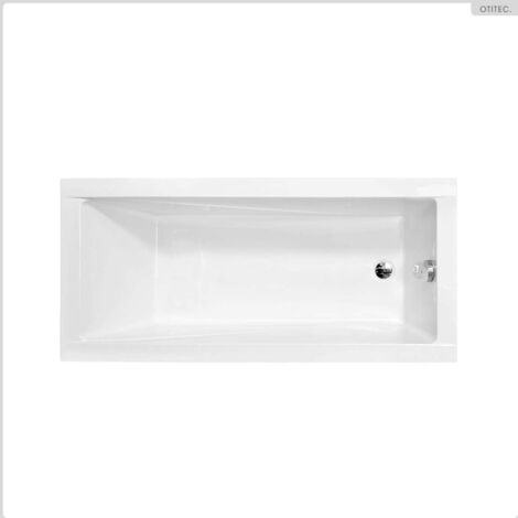 Baignoire rectangulaire - 140 x 70 cm - sans Habillage - avec Pieds ...