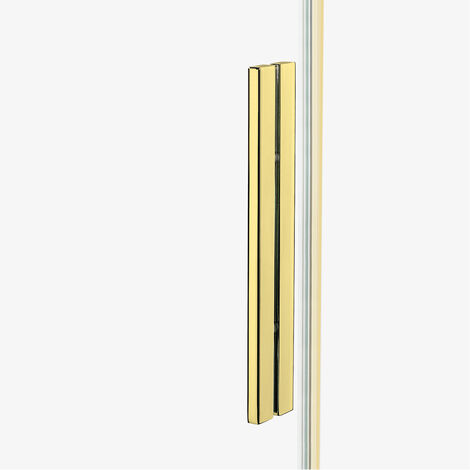 Porte de douche dorée 150 cm 4 volets coulissante gauche HAWAII GOLD