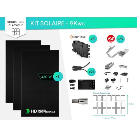 Kit Solaire 9kw Triphas