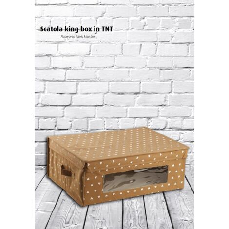 King Home KING BOX IN TNT PANNA 24x36x19h cm mit Seitengriffen und ...