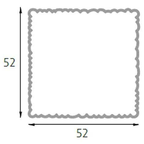 King Home INDOOR DUSCHTEPPICH STONE BLACK PVC 52x52 cm