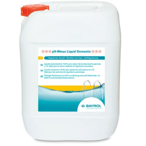 Pack pH Minus Liquid Domestic 20 L BAYROL Quantité Pack de 4
