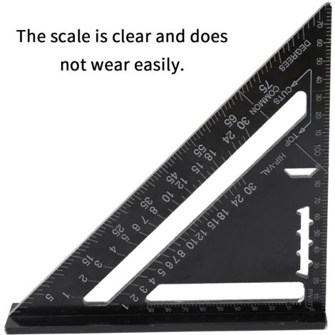 Equerre Menuisier Multifonctions 18cm et 30cm, Triangle Règle d'Angle ...